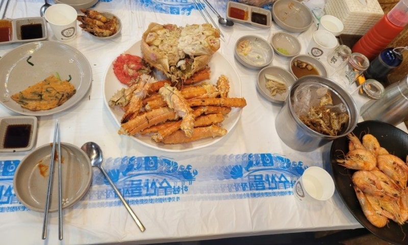 킹크랩 새우맛이 너무좋았던 하남수산물시장 일오삼수산 네이버 블로그