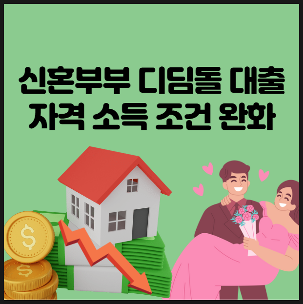 신혼부부 디딤돌 대출 자격 조건 완화 소득 한도 네이버 블로그