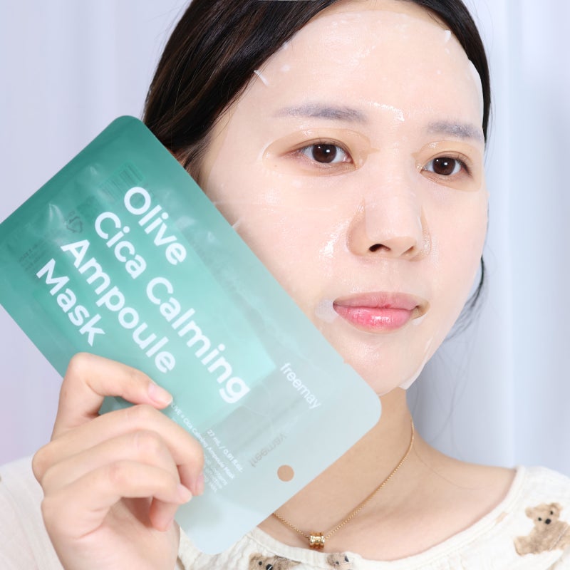 비건화장품 화해마스크팩 추천 프리메이 비건 올리브 시카 카밍 앰플 마스크팩 네이버 블로그