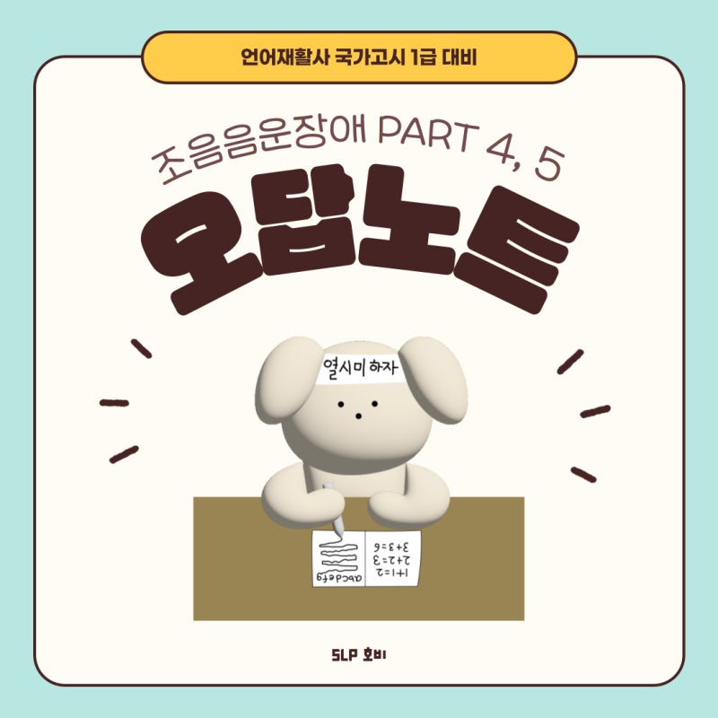언어재활사 국시 1급 준비 조음음운장애 파트별 오답노트 2말소리장애 평가 말소리장애 치료 네이버 블로그