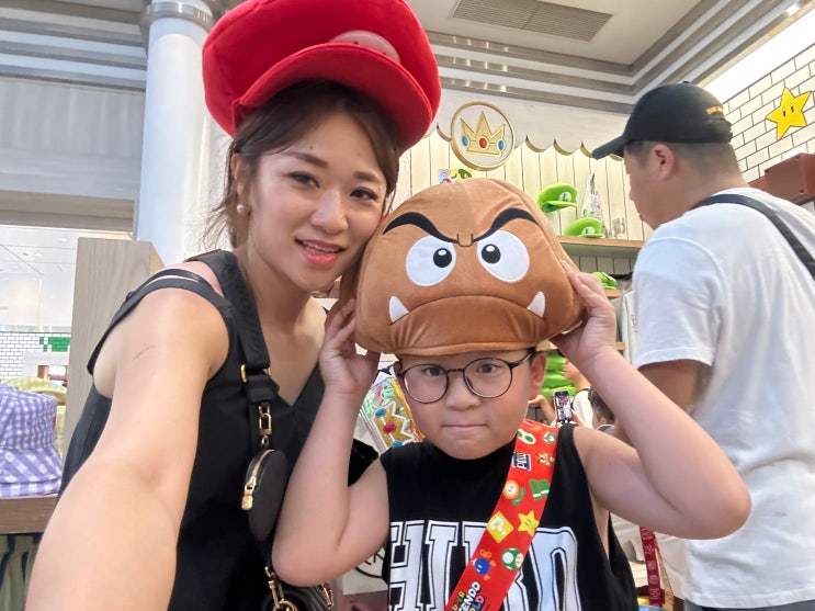 usj 기념품샵 굿즈 살펴보기 (f. 일본 유니버셜스튜디오 마리오 모자 장갑 팝콘통 음료통 닌텐도월드굿즈)