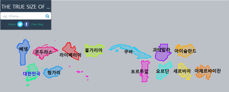 국토 면적이 우리나라와 비슷한 나라들 : 네이버 블로그