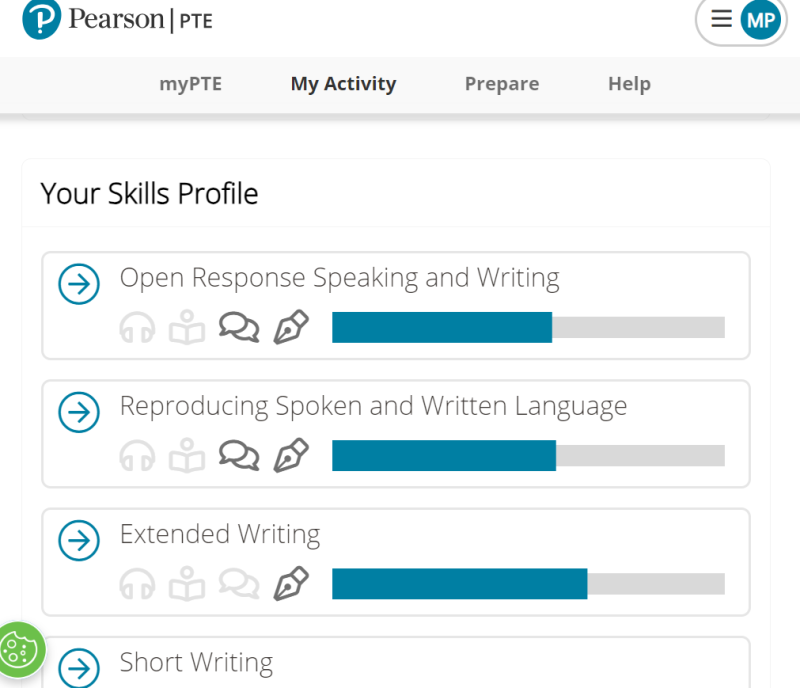 PTE skills profile 정확한점수확인 하는법 : 네이버 블로그