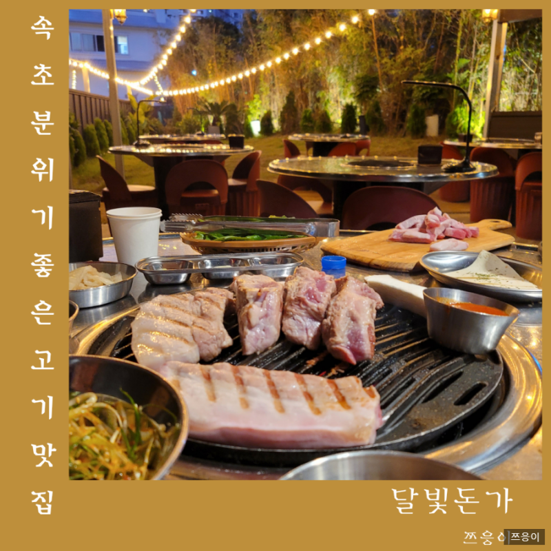강원도 속초맛집 달빛돈가 속초 조양동 분위기 좋은 고기 맛집 네이버 블로그