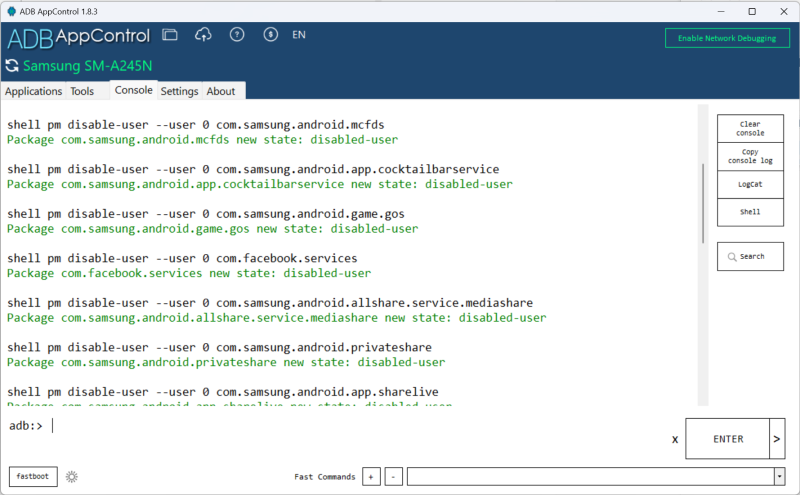 ADB AppControl로 갤럭시 기본 앱 비활성화하기 : 네이버 블로그