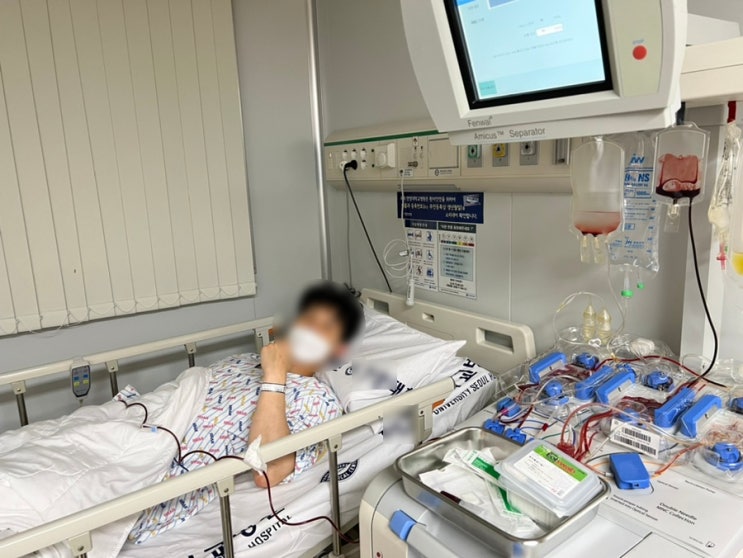 골수기증 입원 준비물 말초혈조혈모세포 채집과정 Vip병동 식사 기증자 혜택