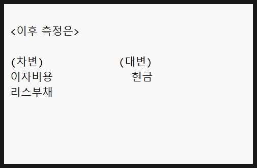 리스회계 뜻 리스부채 금융리스 운용리스 차이 네이버 블로그