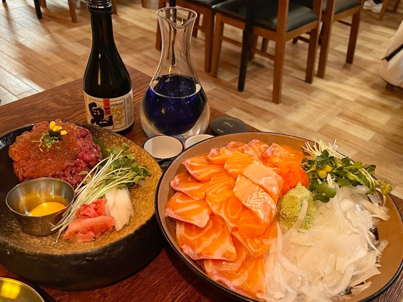 마석 술집 이자카야 분위기 좋은 일식집 육회 연어 맛집 우규 네이버 블로그