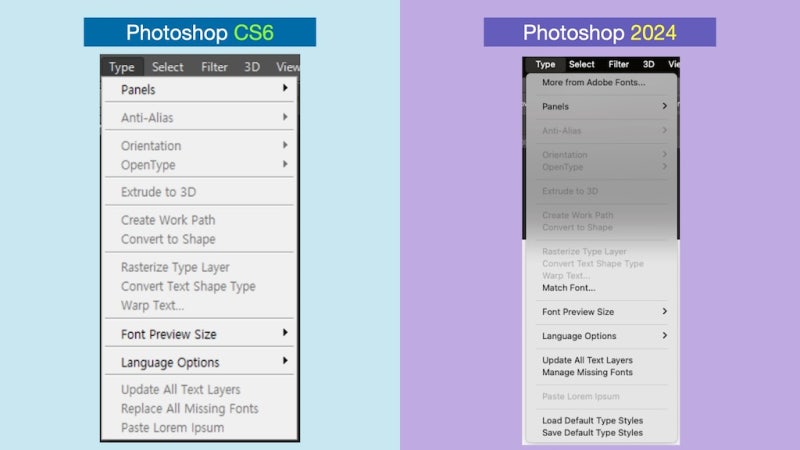 포토샵 CS6과 CC(Photoshop 2024)의 차이점 비교와 GTQ 시험 출제 경향 이해하기 : 네이버 블로그