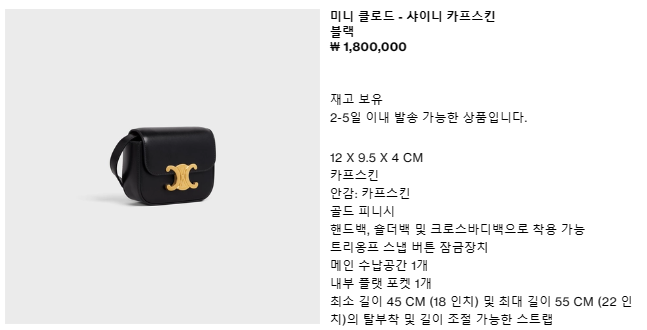 셀린느 트리오페 미니 클로드 6개월 사용 후기 네이버 블로그