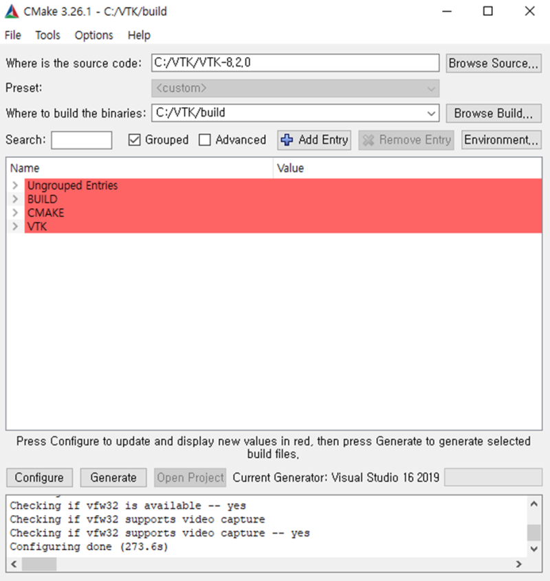 [OpenCV][C++] 3D 점 Display 하기 VTK viz 모듈 3차원 Point Cloud mesh viz3d 설치 ...