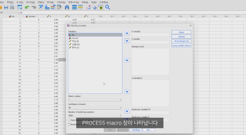 PROCESS macro / Model 1(조절효과) / 프로세스 매크로 / Moderating Effect / 상호작용항 ...