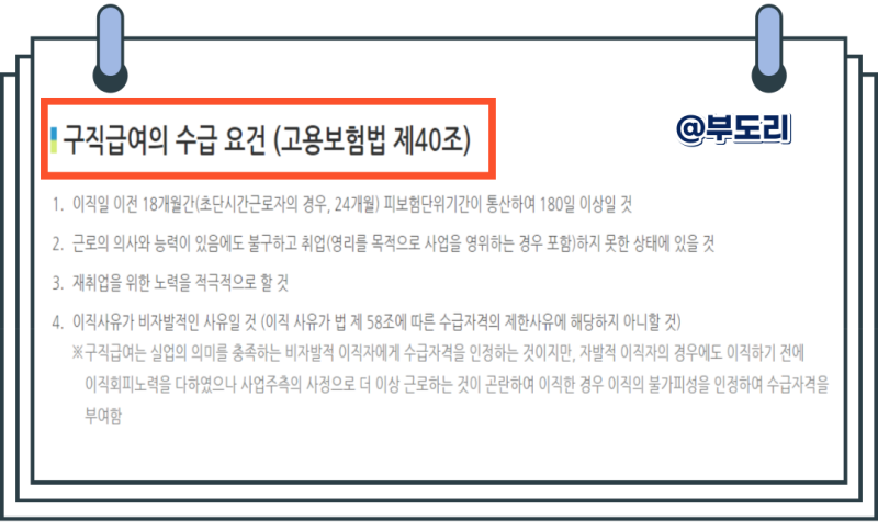 자진퇴사 실업급여 조건 자격ft 자발적퇴사 계약직도 가능 네이버 블로그