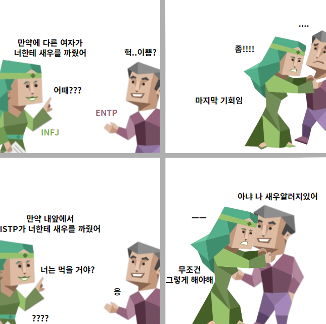 Mbti 궁합 Infj And Entp 궁합 연애 특징 밈 짤 차이 네이버 블로그