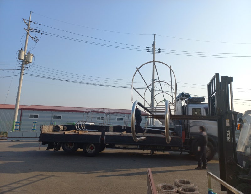 충북 충주시 군부대 초소 스텐안전망사다리 등받이사다리 안전점검사다리 제작 납품 원도금속 스텐사다리 159번째 이야기 네이버 블로그