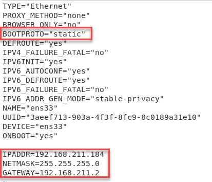 [Linux] 네트워크 설정(고정 IP) - 2-①. 명령어(ifcfg-ens***파일 직접 수정) + ifconfig 항목 ...