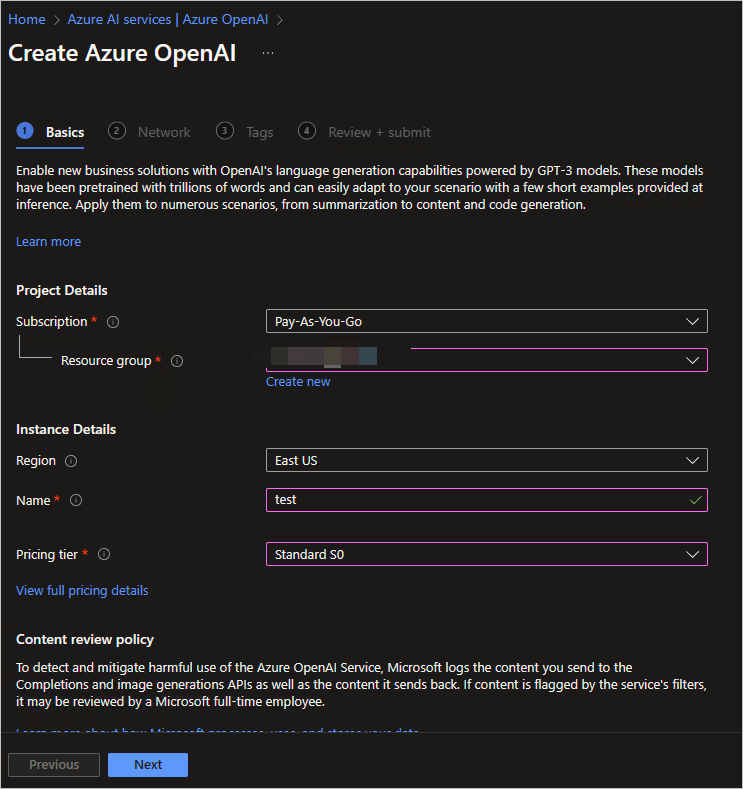 Azure OpenAI 서비스 신청 방법 : 네이버 블로그