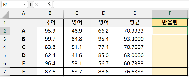 엑셀 반올림 함수 Round 사용방법 올림 버림 네이버 블로그