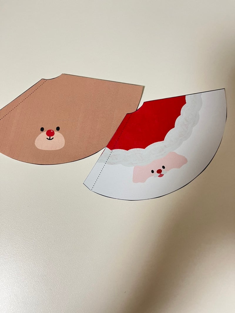 크리스마스 만들기 도안 공유, 고깔모자 : 네이버 블로그