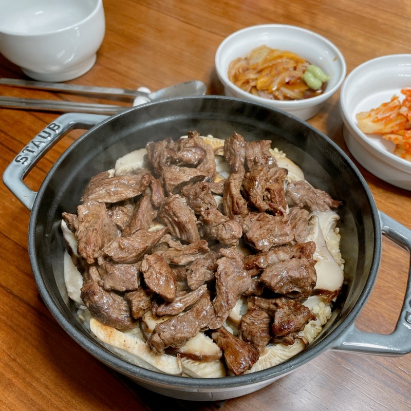 스타우브 꼬꼬떼 사이즈 종류 추천 및 다양한 솥밥 요리 후기 네이버 블로그