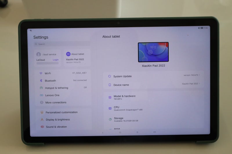 레노버 P12 샤오신패드 2022 ZUI15 업데이트 한글화됨 : 네이버 블로그