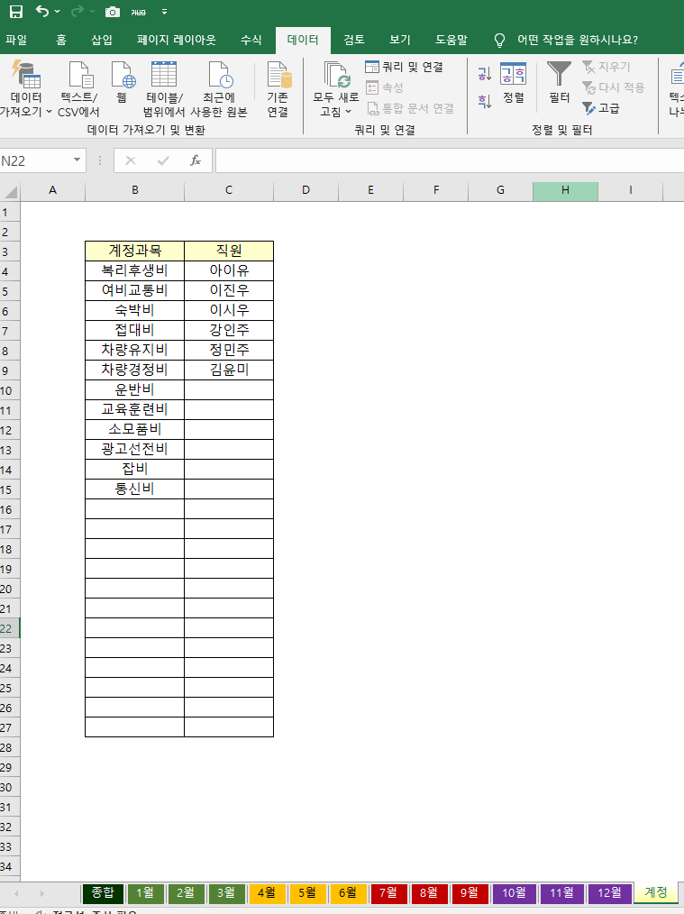 엑셀 매출 대비 경비 사용 현황 분석표 유효성 검사 및 Sumif 함수 사용한 엑셀 양식 무료 다운로드 네이버 블로그