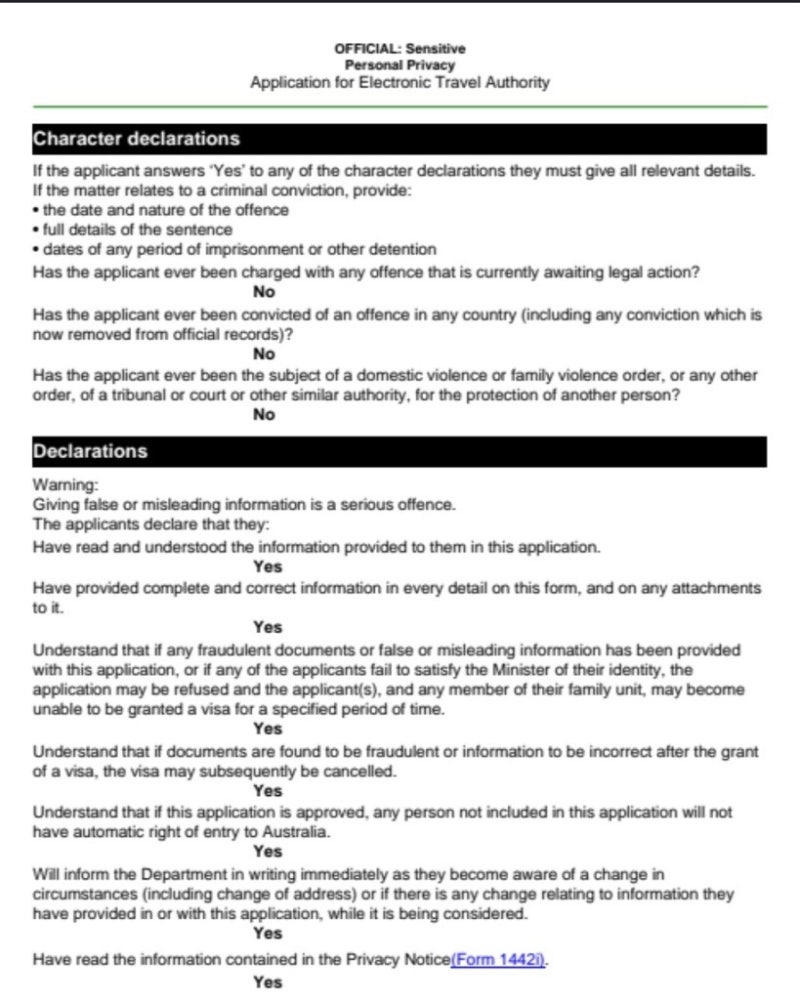 호주 여행 비자 ETA 거절, “Form 1554 제출 요청” - 비자 신청부터 해결까지 소요시간 (제발 미리 준비하세요 ...