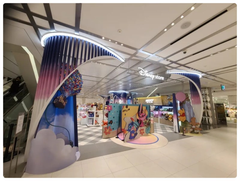디즈니 스토어 Disney Store 현대백화점 판교점 5f 팝업스토어 방문 이후 정식으로 오픈 첫 방문 네이버 블로그