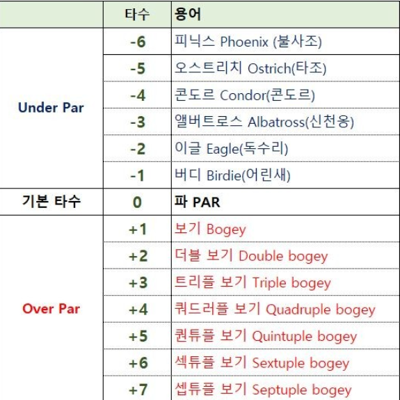 골프 용어 스코어 카드 기록 방법 파 보기 버디 마커 롱홀 숏홀 미들홀 골프 코스 총정리 네이버 블로그