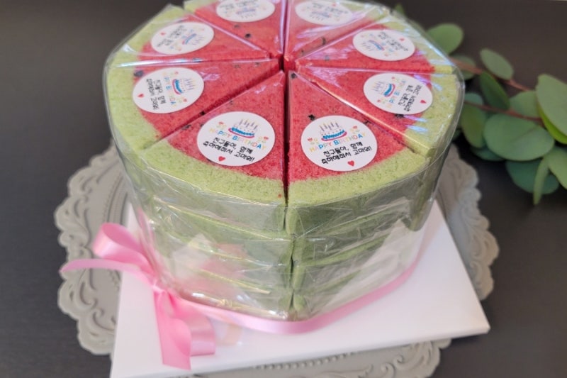 전주 수박설기 어린이집 유치원 아이 생일 떡 케이크 추천 상품 진북동 떡집 사랑꽃떡 네이버 블로그