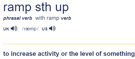 비즈니스 영어 ramp up 뜻 예문 : 네이버 블로그