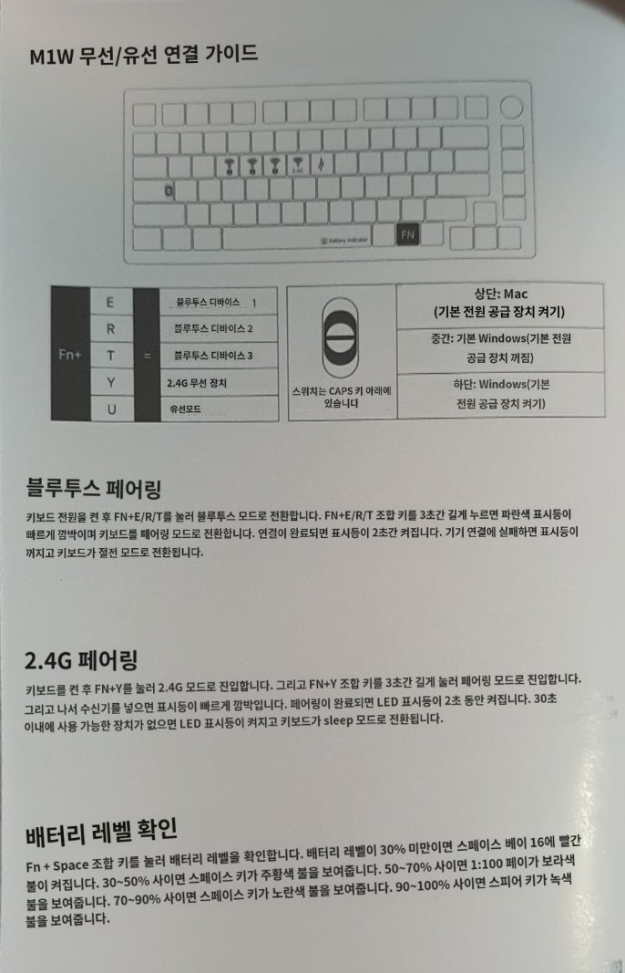 몬스긱 M1W 유무선 연결, 드라이버 : 네이버 블로그