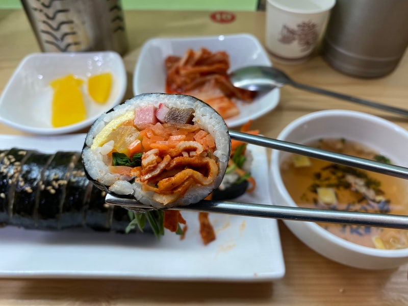 김포 잔치국수 김밥 맛집 혼밥하기 좋은 월곶면 언니손맛~♥ 네이버 블로그