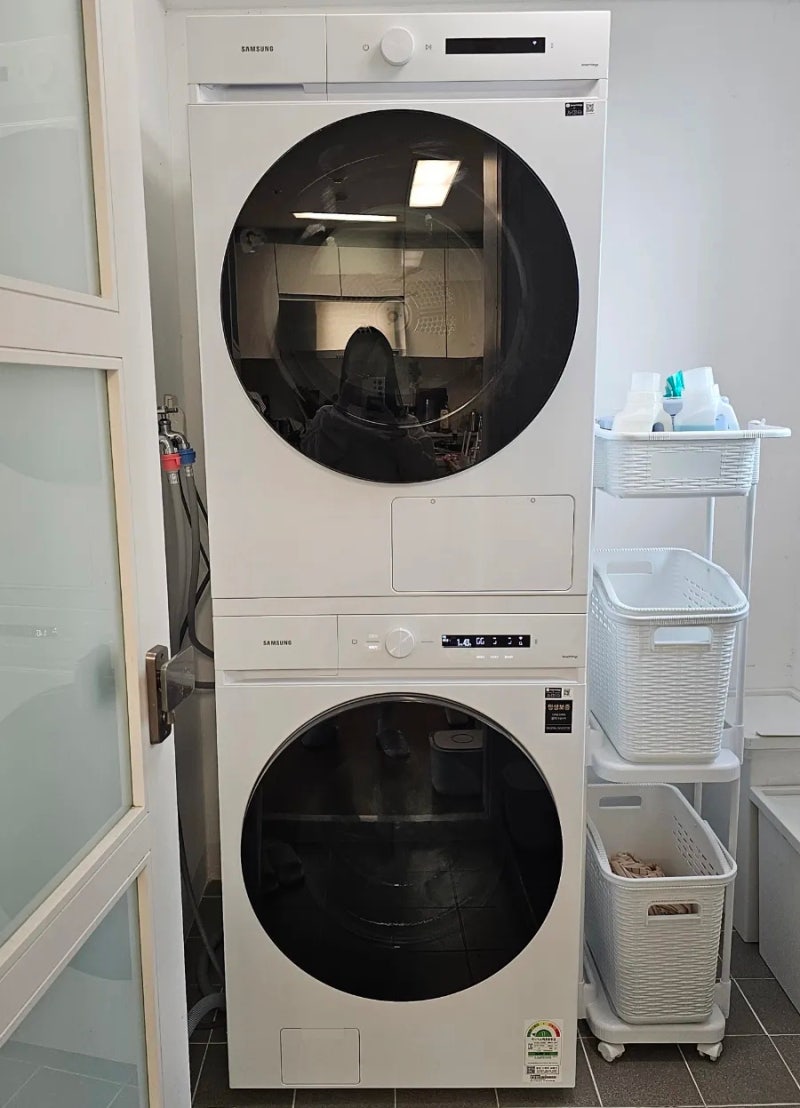삼성 비스포크 그랑데 Ai 세탁기 24kg 건조기 21kg 올인원컨트롤 Wf24d21cwwe 내돈내산 네이버 블로그