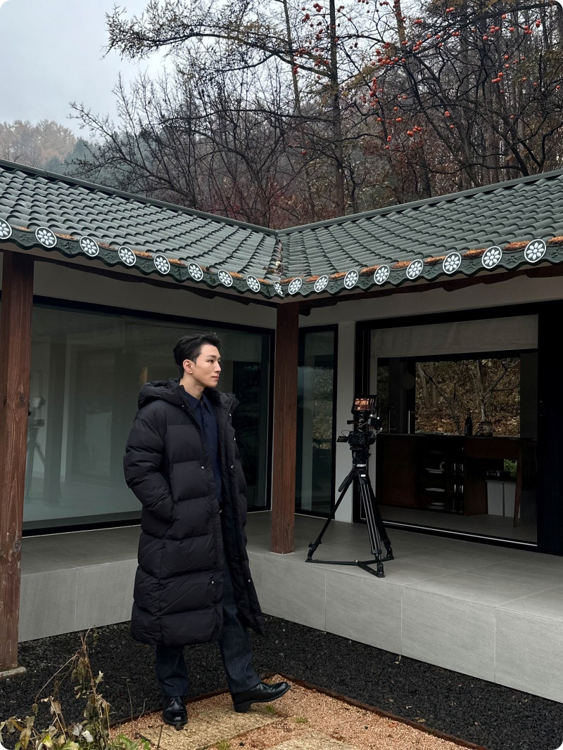 배우 오승훈 인스타 패션 남자롱패딩 패딩신발 예쁘넹 네이버 블로그