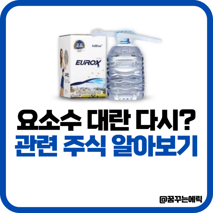 중국 통관보류 요소수 대란 관련주 롯데정밀화학 유니온 주가