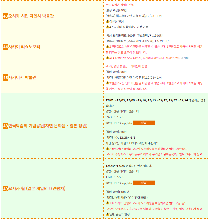 일본 오사카 주유패스 1일권 2일권 가격 구입 방법 교환처 노선 무료 관광지 총정리 네이버 블로그