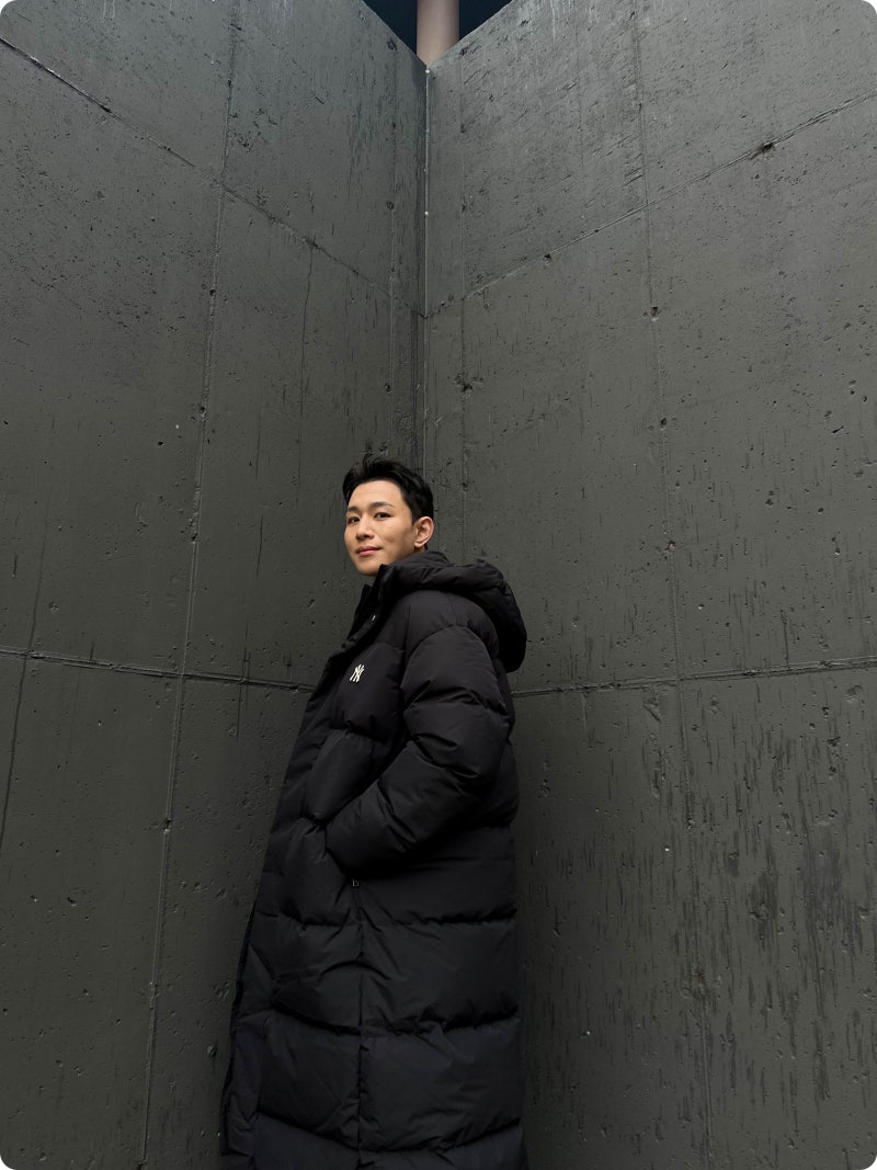 배우 오승훈 인스타 패션 남자롱패딩 패딩신발 예쁘넹 네이버 블로그