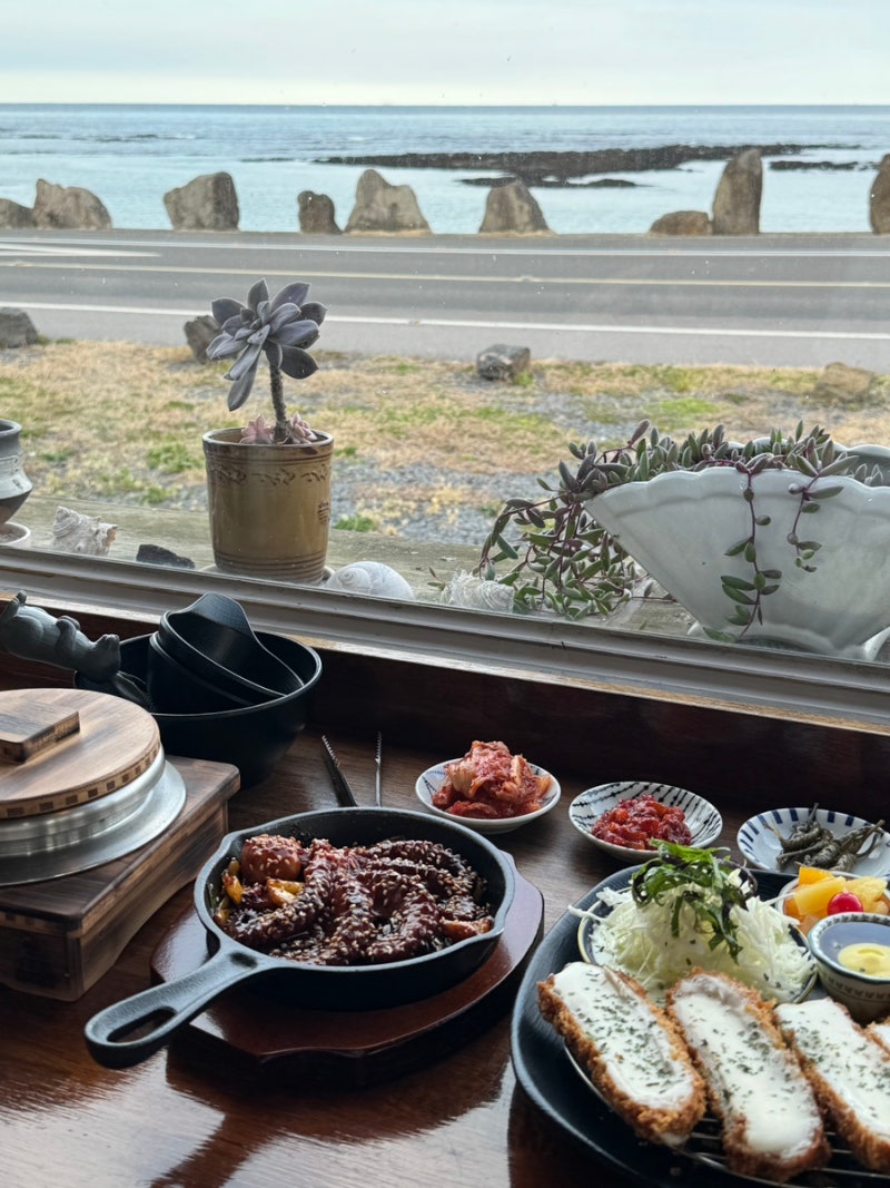 벵디제주도 구좌 해안도로 바다뷰 돌문어 맛집 네이버 블로그