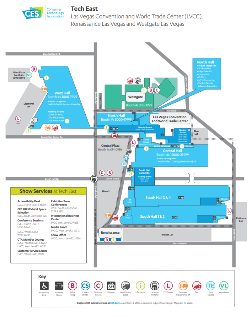 CES 2024 전시장 지도 floor map : 네이버 블로그