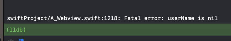 179. (swift5/xcode) [간단 소스] fatalError 사용해 예외 발생 시 메시지 출력 후 프로세스 중지 수행
