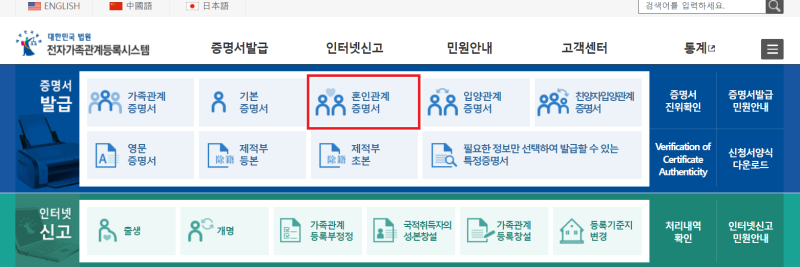 혼인관계증명서 발급 방법 정리 인터넷 이혼 영문 미혼 상세 이혼증명서 네이버 블로그