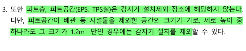 EPS실(전기피트실), TPS실(통신피트실), PS실 내 감지기 설치 기준 : 네이버 블로그