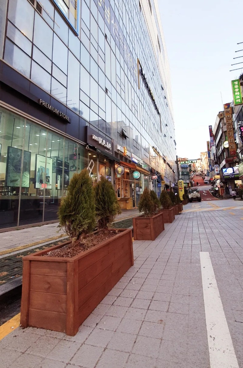 신한뉴스 상권소식 성남시 신흥역 롯데시네마타워 화단 조경사업 완료소식 네이버 블로그