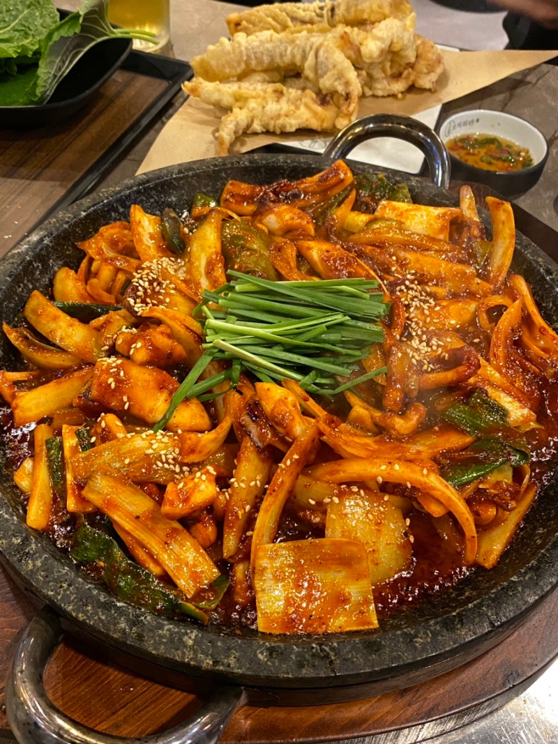 평택 맛집 오적회관 평택고덕점 평택 고덕 맛집 불맛오징어볶음 꽃삼겹수육 가족외식 술집 네이버 블로그