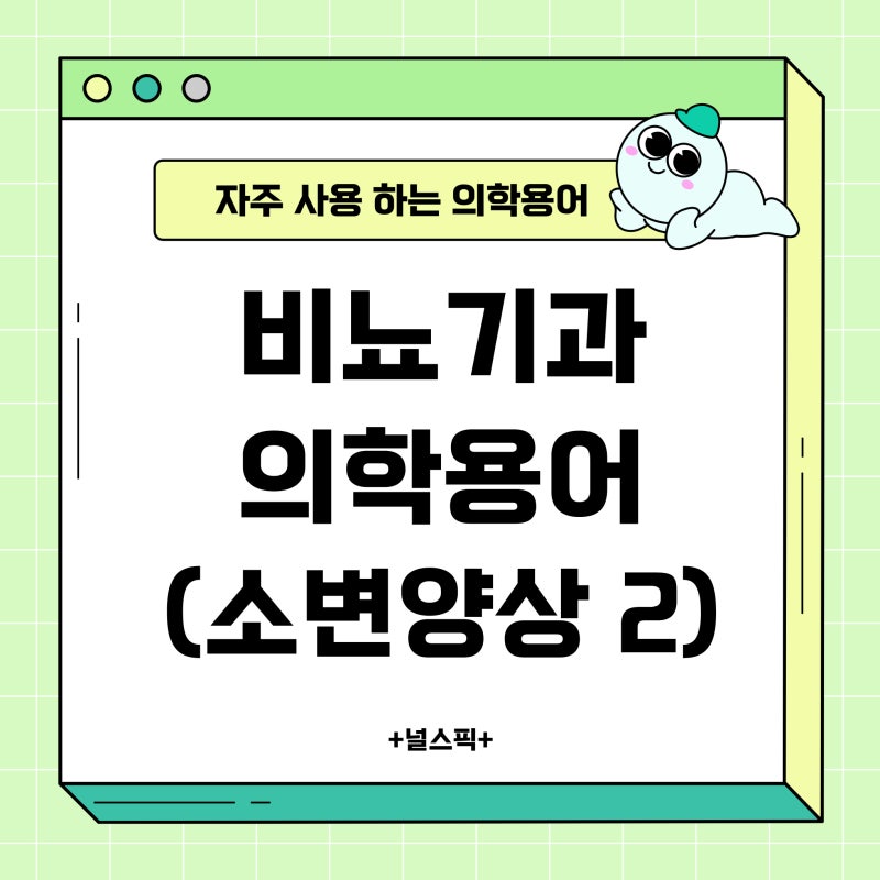 널스픽 각 과별 의학용어 비뇨기과 소변의 양상 2 네이버 블로그