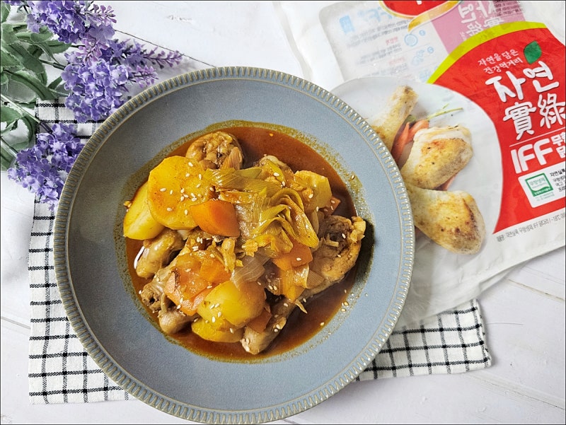 류수영 닭볶음탕 하림 자연실록 Iff 닭다리 북채 요리 레시피 네이버 블로그