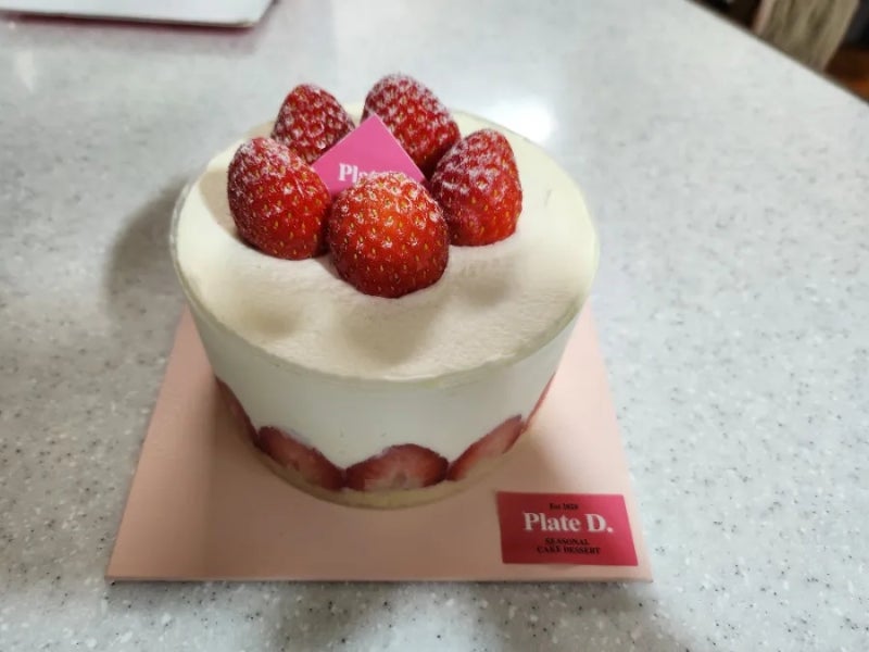 인천 롯데백화점 케이크 플디 딸기 케이크 구매 후기 Plate D 네이버 블로그