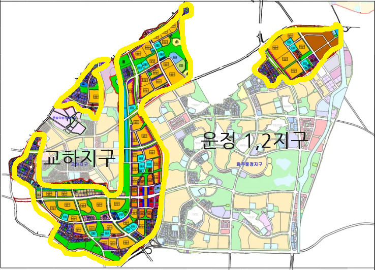 파주 운정 신도시를 분해하기 교하지구 운정 12지구 운정 3지구 네이버 블로그