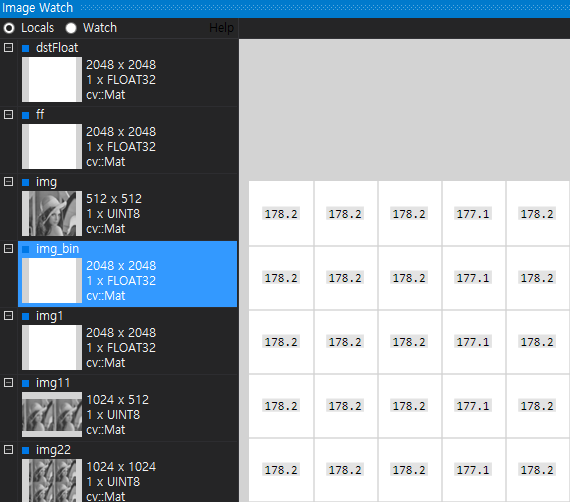 [OpenCV][C++] 32bit 영상 이미지 저장하기 읽기 float double 형 mat data 저장 64bit ...